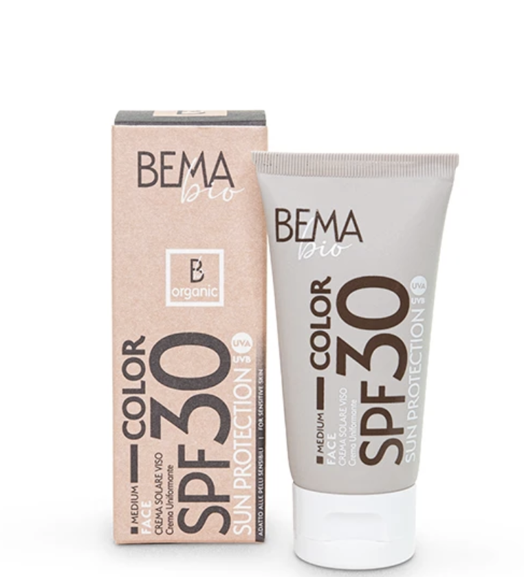 Bema Bio Colored Face Sun Cream Spf 30 NY - BEMA - MissOrganic.no